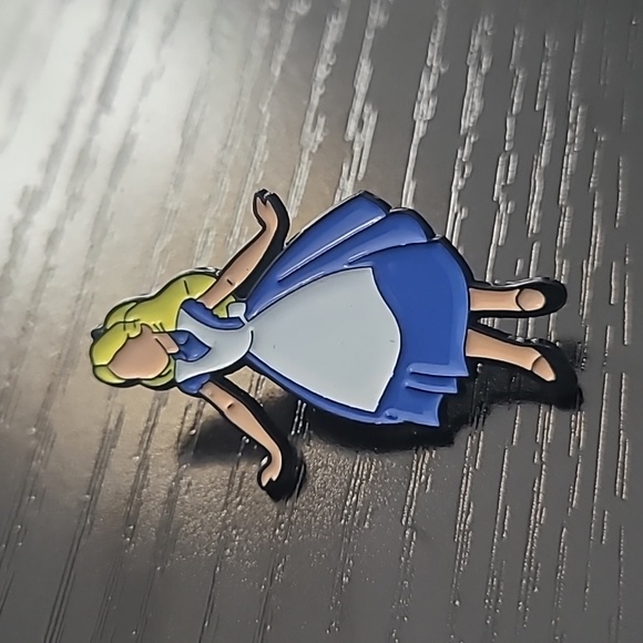 Disney | Jewelry | Disneys Alice In Wonderland Alice Pin | Poshmark